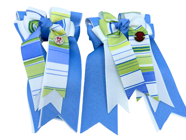 Cool Shades Blue Bird PonyTail Bows – Ponytail Bows Online