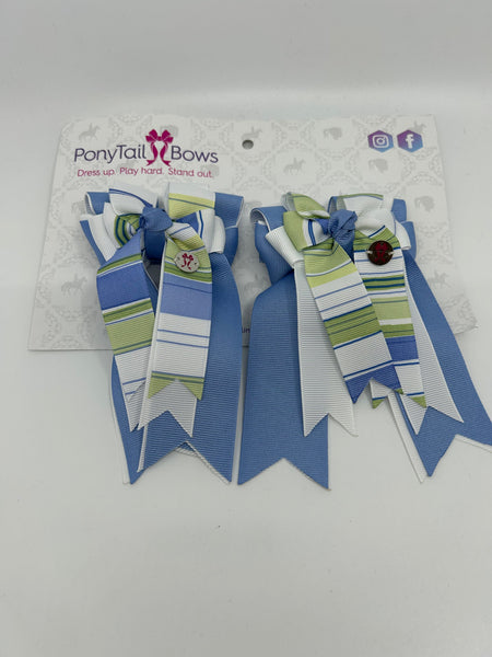 Cool Shades Blue Bird PonyTail Bows – Ponytail Bows Online